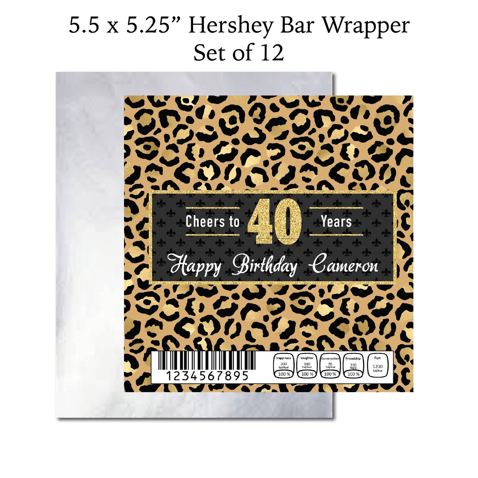 Modern Cheetah Leopard Animal Print Black Gold Glam Glitter - Etsy