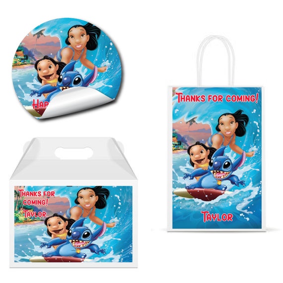 Lilo & Stitch PRINTED GLOSSY LABELS for Party Favor Bags - Etsy