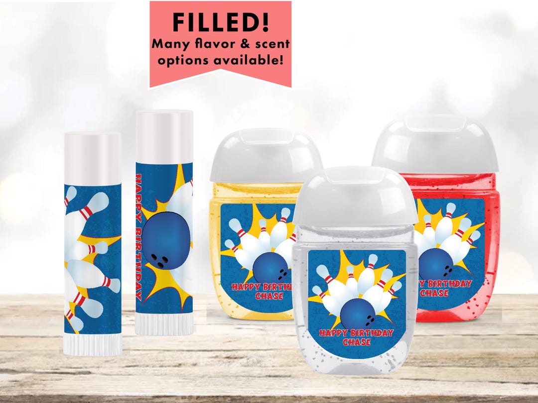 Bowling Let's Bowl Let's Strike up Some Fun - Lip Balms Chap Stick or ...