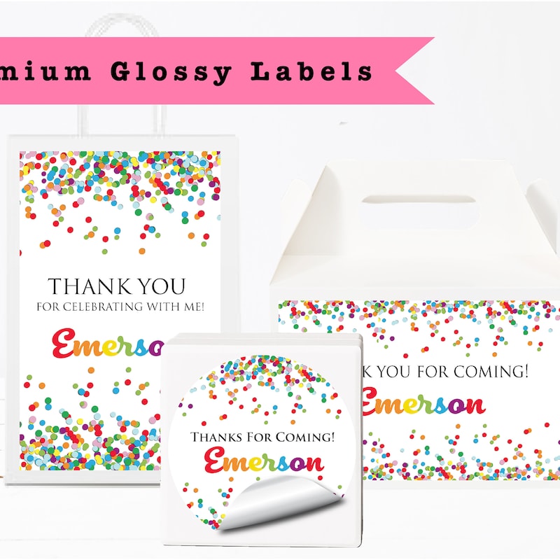 Polka Dot Labels - Etsy