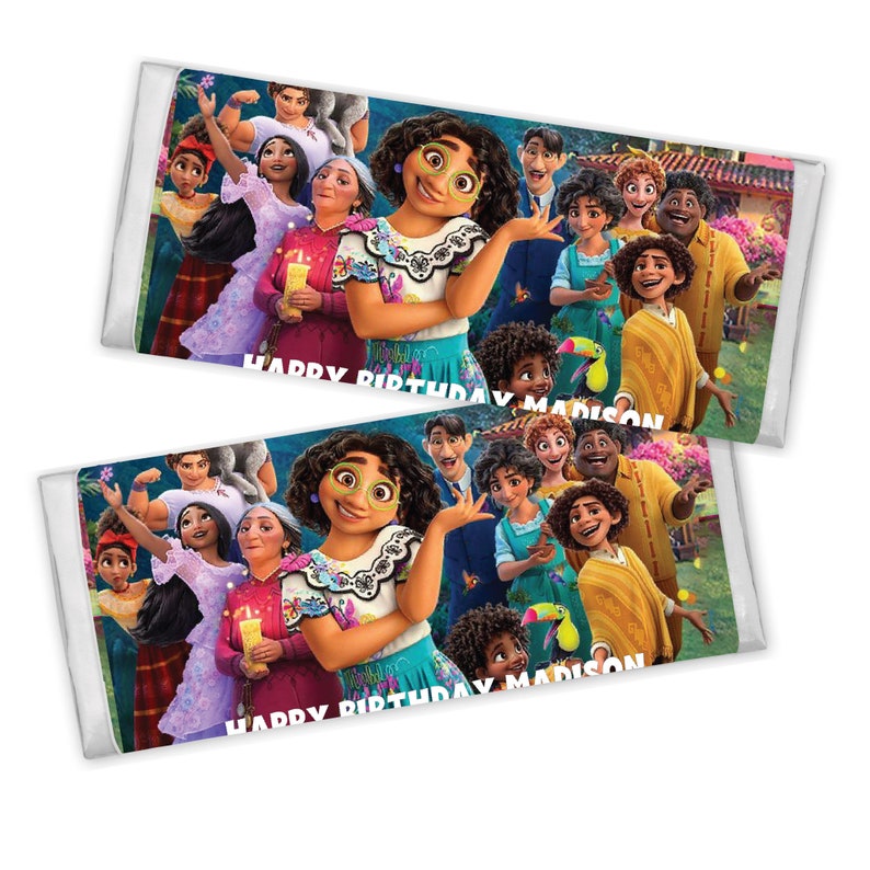 Encanto PRINTED Candy Bar Wrappers Chocolate Labels Kiss | Etsy