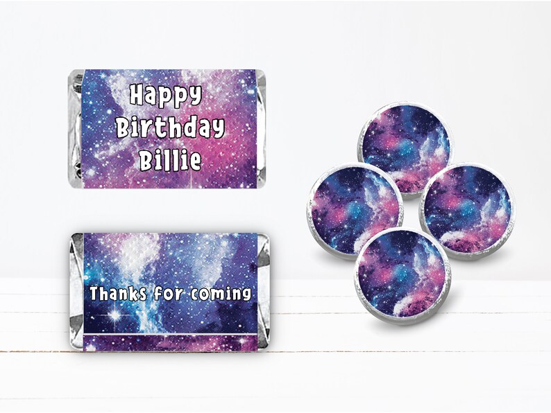 Galaxy Stars Out of This World Space PRINTED CANDY WRAPPERS - Etsy