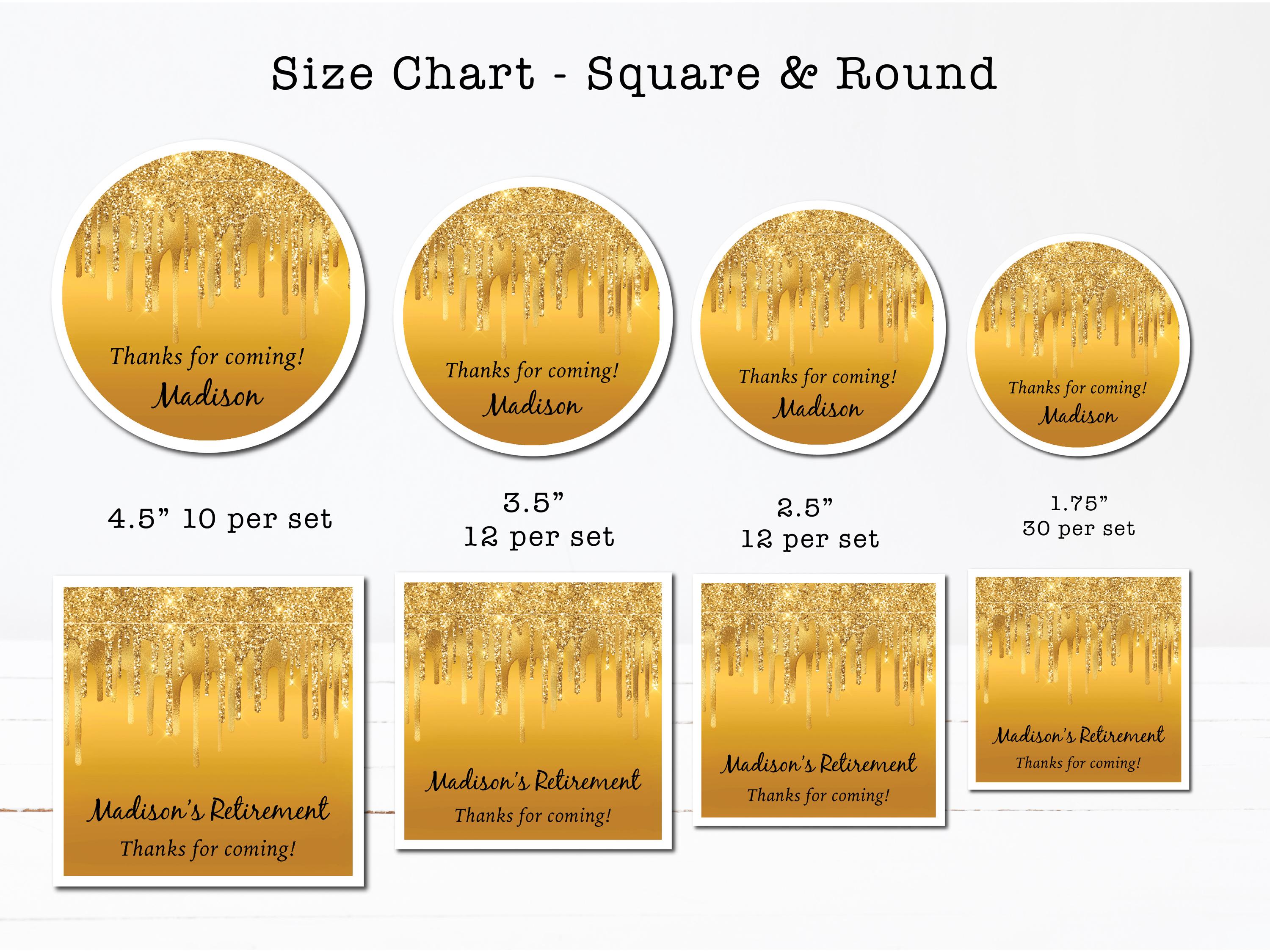 Gold Dripping Glitter Metallic Sparkle Luxury Any Age or Occasion ...