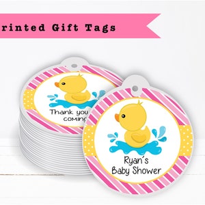 Cute Little Rubber Duck Duckling - PRINTED GIFT TAGS - Thank You Card ...