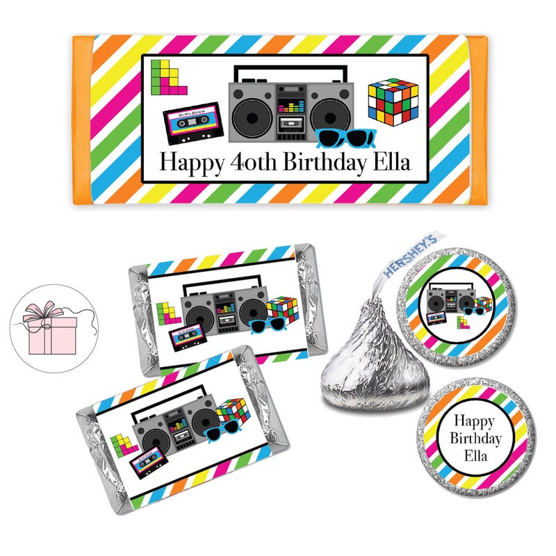 80s Theme Custom Stickers - Etsy
