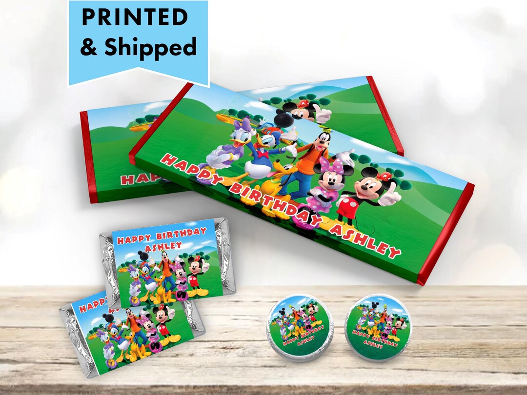 Mickey Mouse Inspired Mickey Mouse Clubhouse PRINTED CANDY BAR Wrappers ...