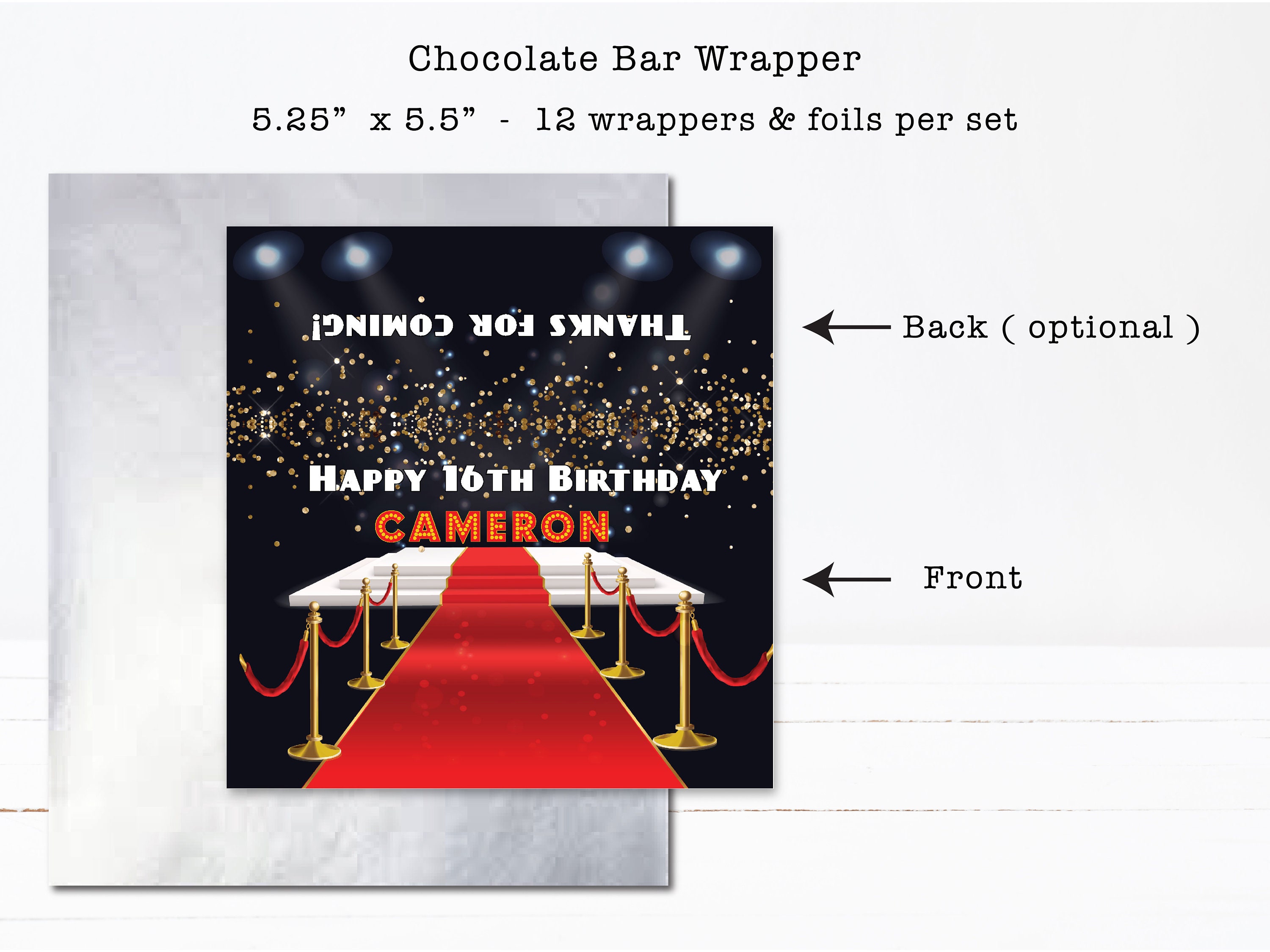 Hollywood Red Carpet Glitter Gala VIP Pass Awards Show Classy - Etsy