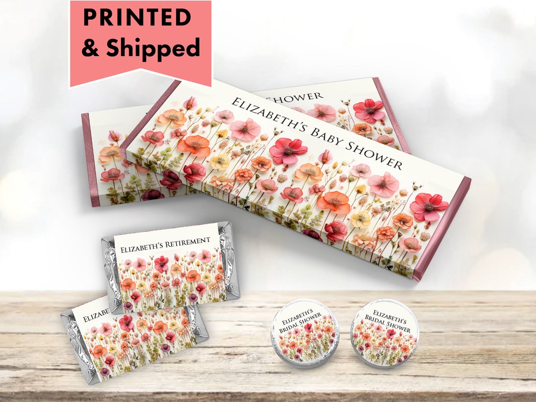 X - Hershey Chocolate Bar Wrappers, Mini Candy Labels, and Kiss ...