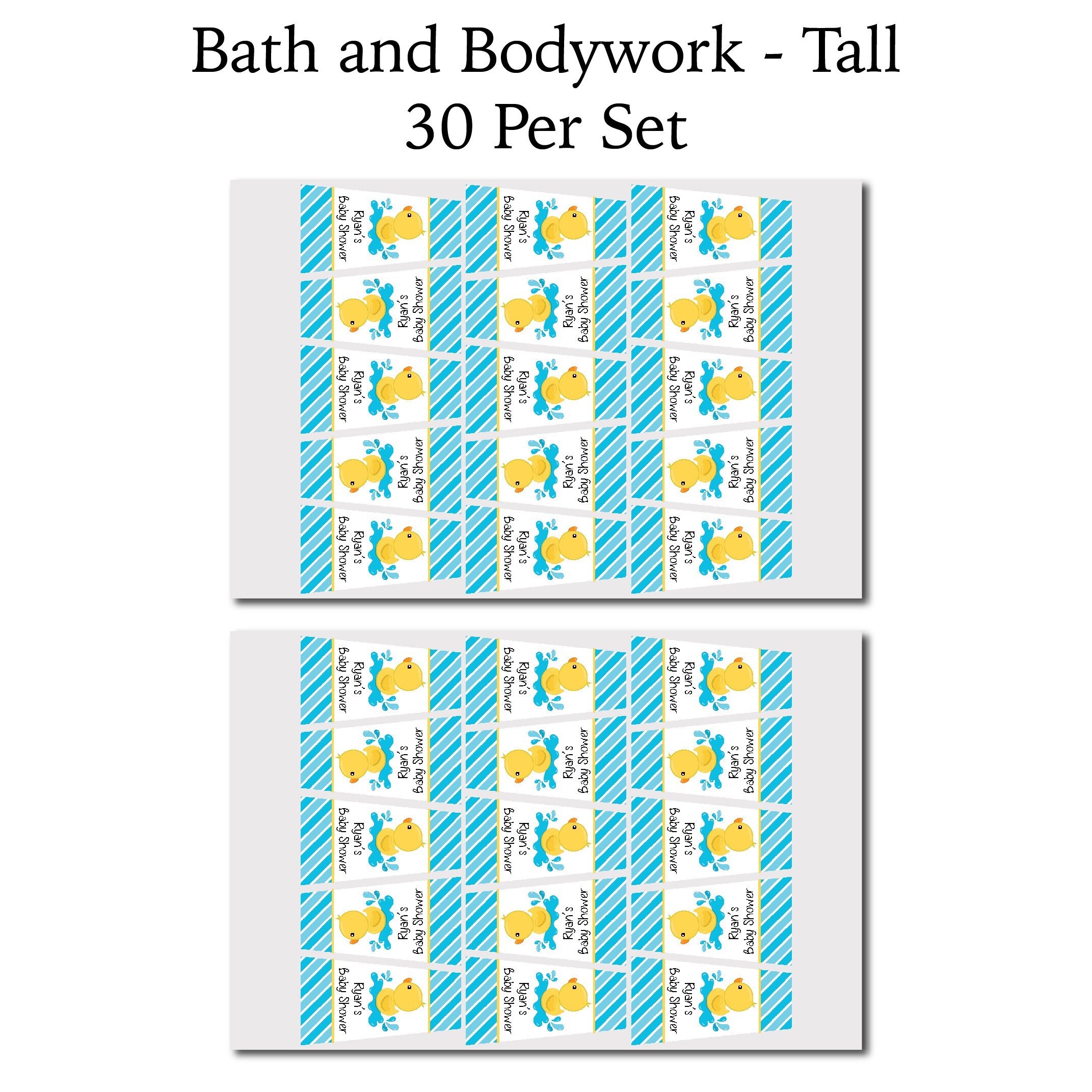 Cute Little Rubber Duck Duckling PRINTED GLOSSY LABELS for | Etsy