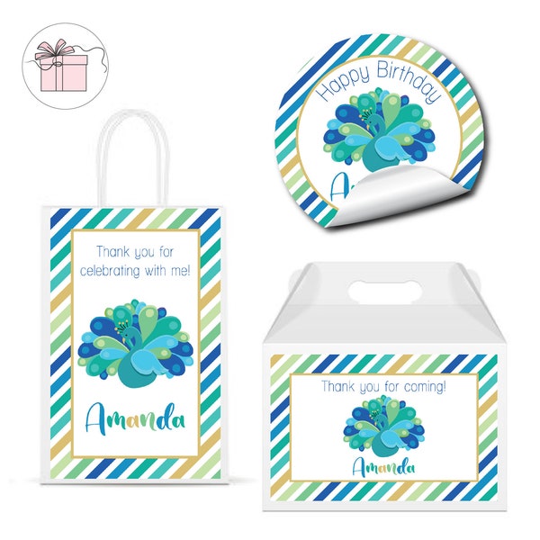 Purple Teal Peacock - Etsy