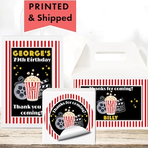 Movie Theatre | Cinema Film Popcorn | Movie Night - PRINTED GLOSSY ...
