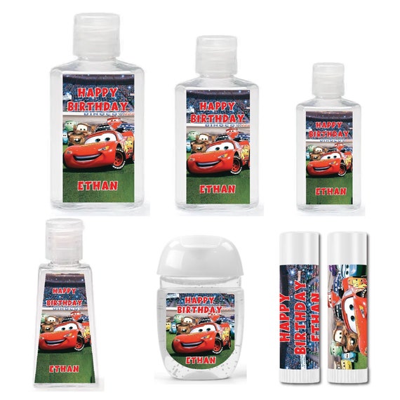Cars Lightning McQueen PRINTED GLOSSY LABELS For Lip Balm | Etsy