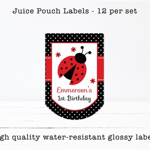 Red Ladybug Little Love Bug Cute Ladybug Black & Red Dots Chip Bag ...