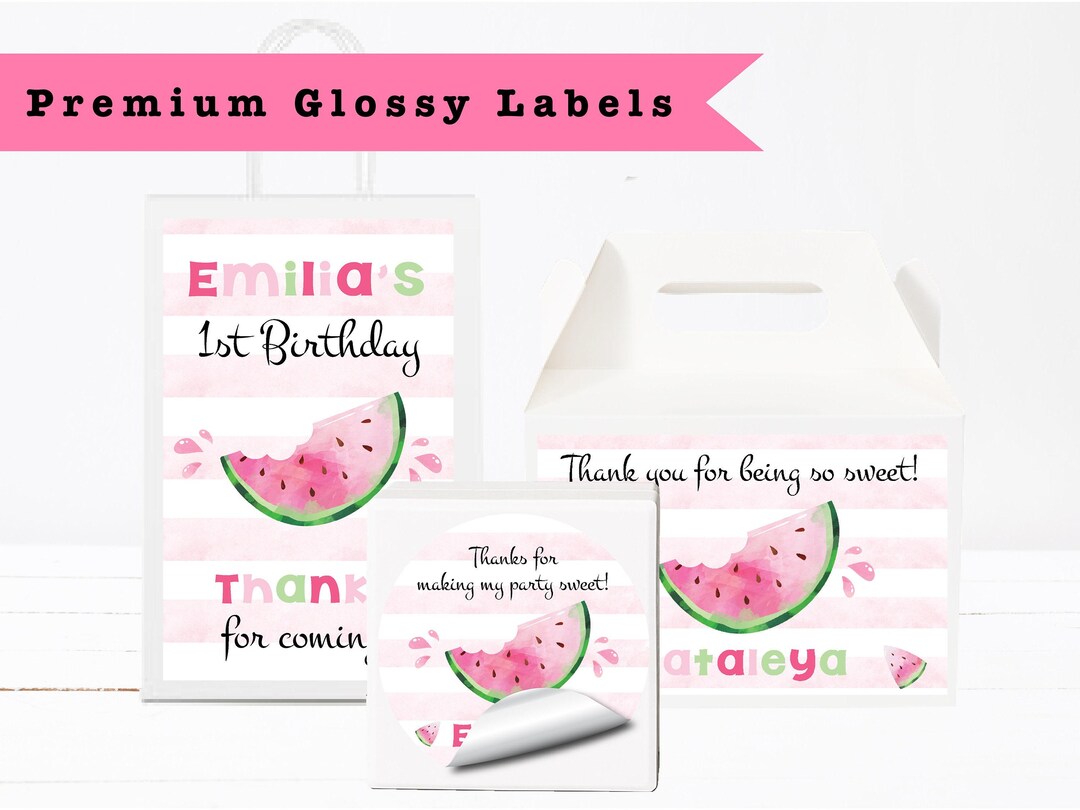 Watermelon Tropical Summer Fruit | One in a Melon - PRINTED GLOSSY ...