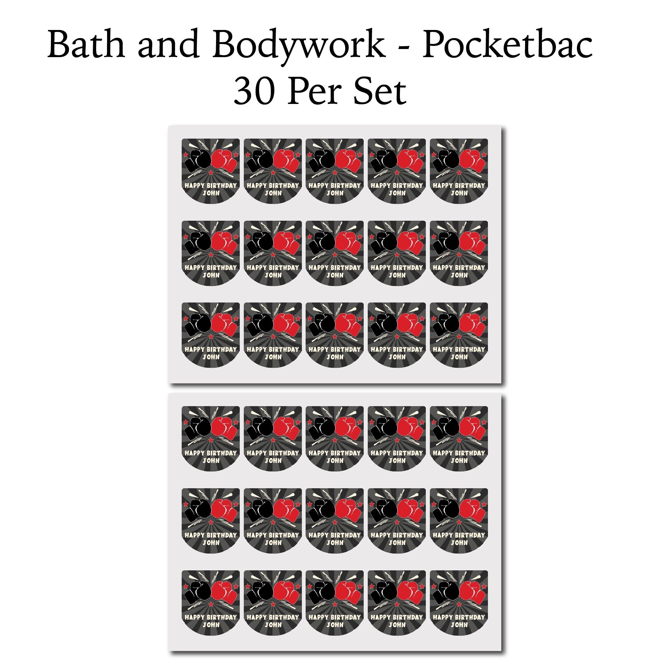 Boxing Party Theme Boxing Gloves PRINTED GLOSSY LABELS for | Etsy