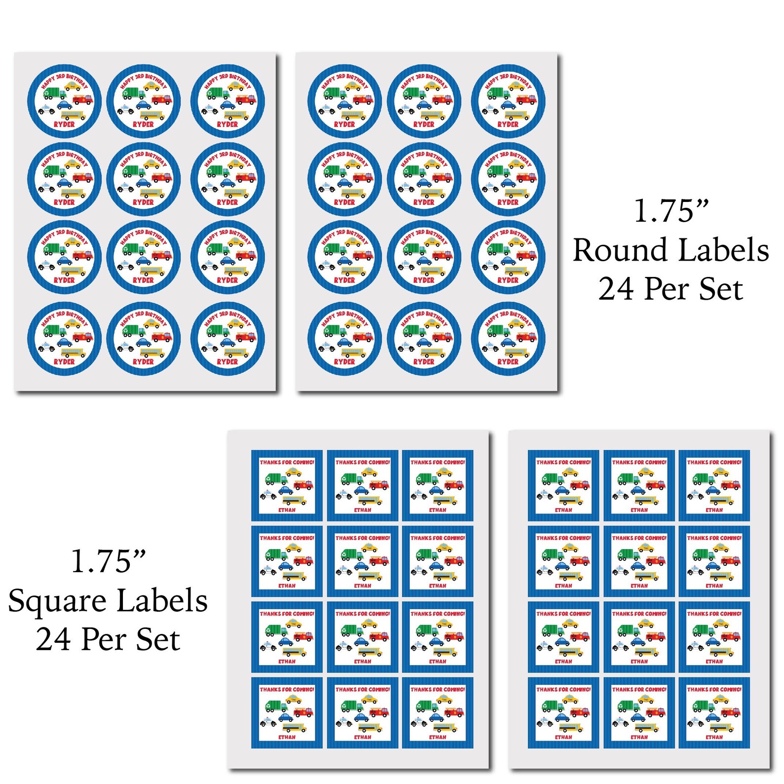 Traffic Jam Transportation City Cars Police Fire Truck - Etsy