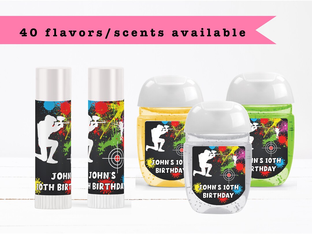 Paintball Paint Splatter Neon Colorful Chalkboard Cool - Lip Balms Chap ...