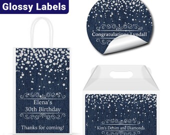 Denim Gift Bag | Etsy