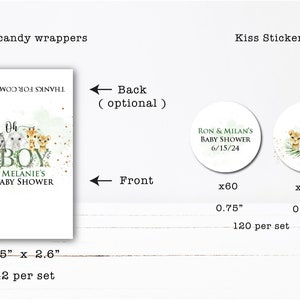 Oh Boy Safari Baby Shower, Jungle Greenery Safari Animals Watercolor ...