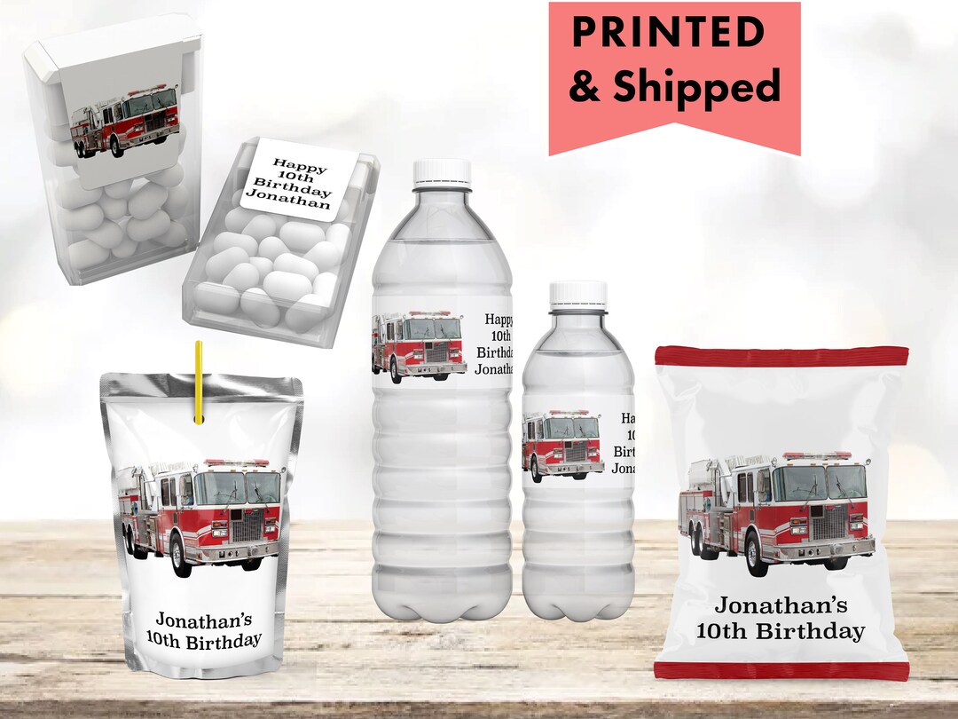 Fire Truck Firefighter Fire Engine All Fired up Fireman Vehicle Chip ...
