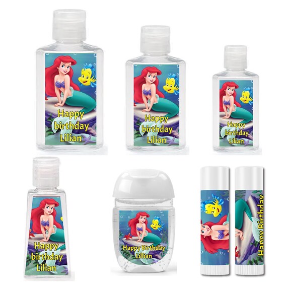 The Little Mermaid Princess Ariel PRINTED GLOSSY LABELS - Etsy