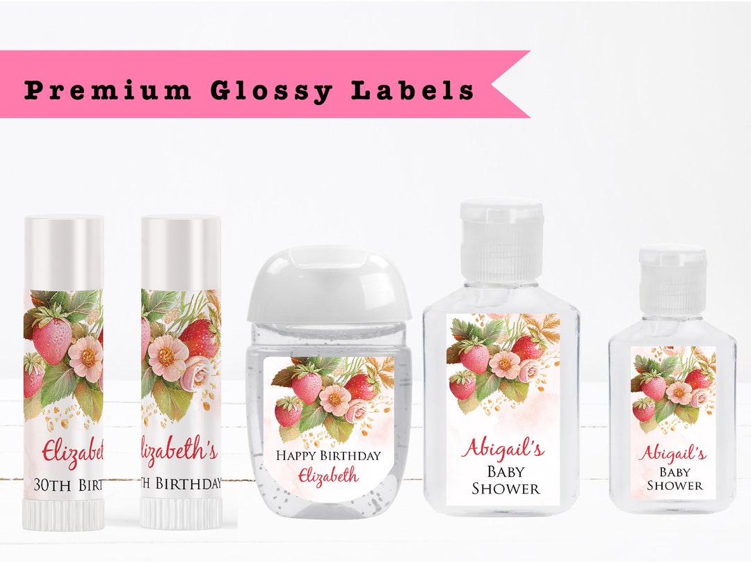 Strawberries Botanical Blush Pink Gold Watercolor Strawberry Garden ...