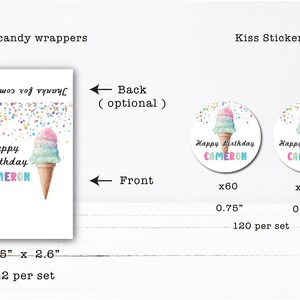 Summer Ice Cream Glitter Sprinkles Modern Sweet Celebrations Watercolor ...