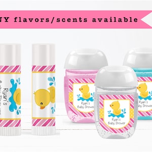Cute Little Rubber Duck Duckling - Lip Balms Chap Stick or Hand Wash ...