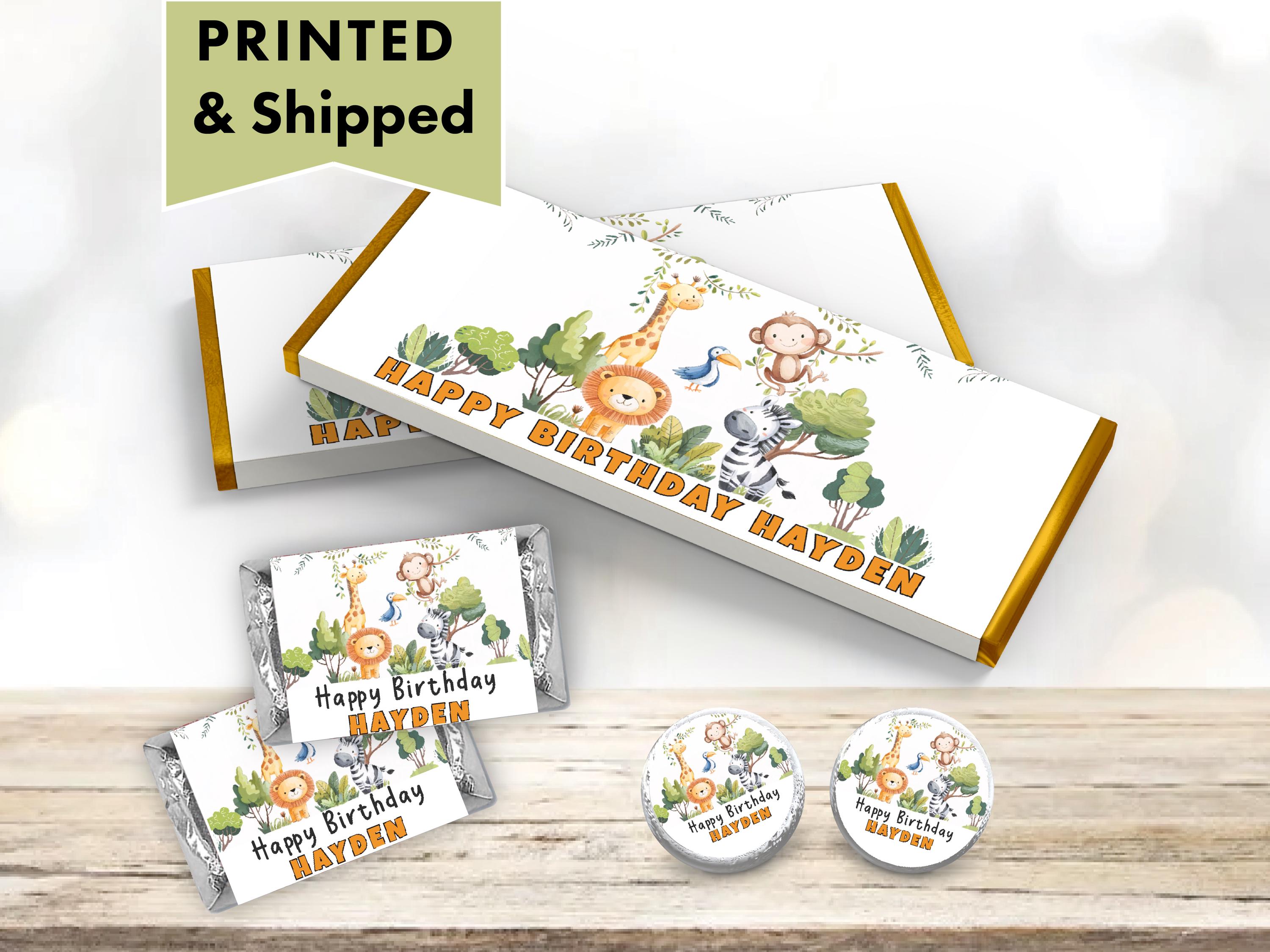 Sweet Safari Animals Greenery Foliage Jungle Lion Giraffe Zebra Monkey ...