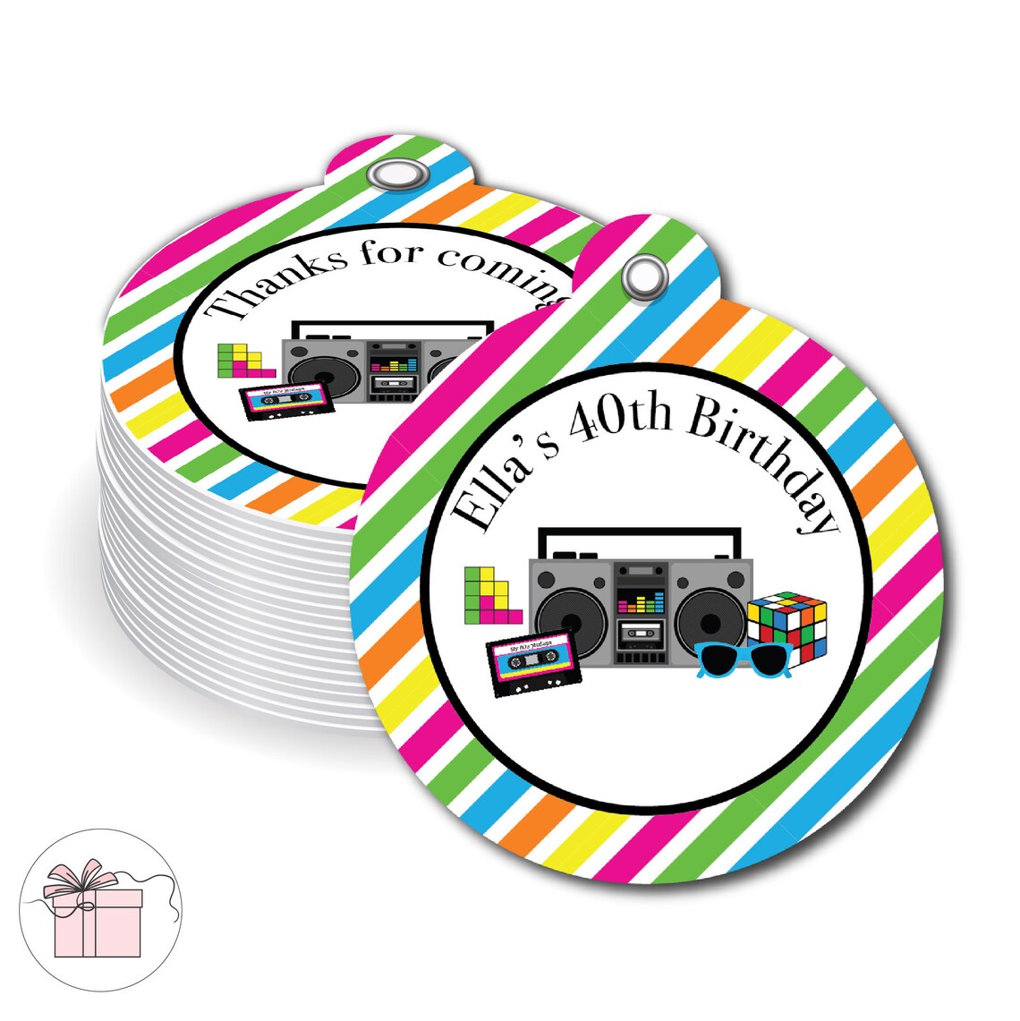 Totally 80's 1980 Eighties Retro Neon Theme PRINTED GIFT - Etsy