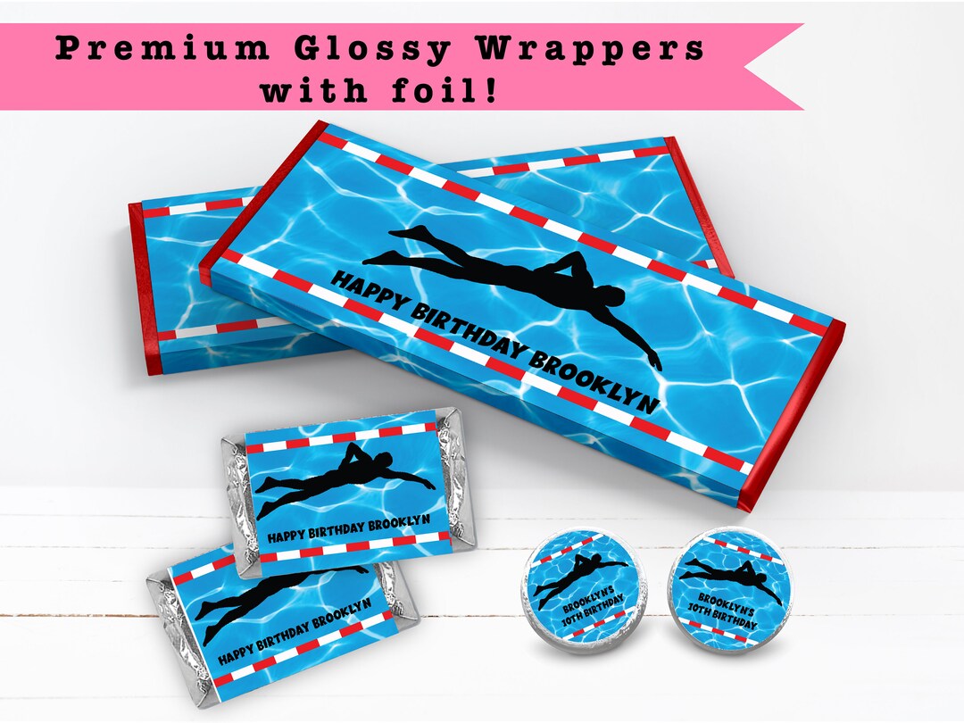 Swimming Pool Party Blue Water Swimmer Silhouette Summer Swim Party ...
