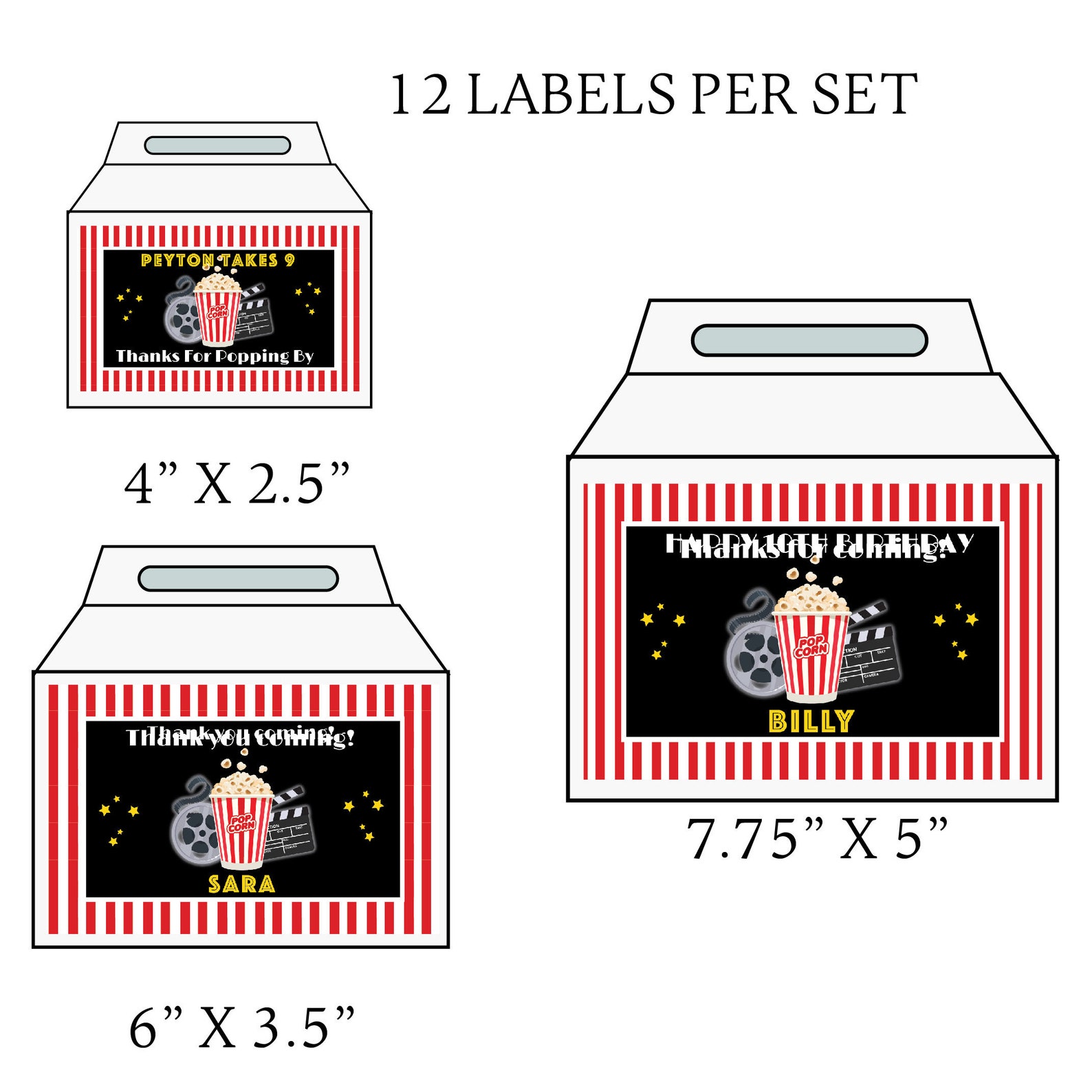 Movie Theatre Cinema Film Popcorn Movie Night PRINTED - Etsy