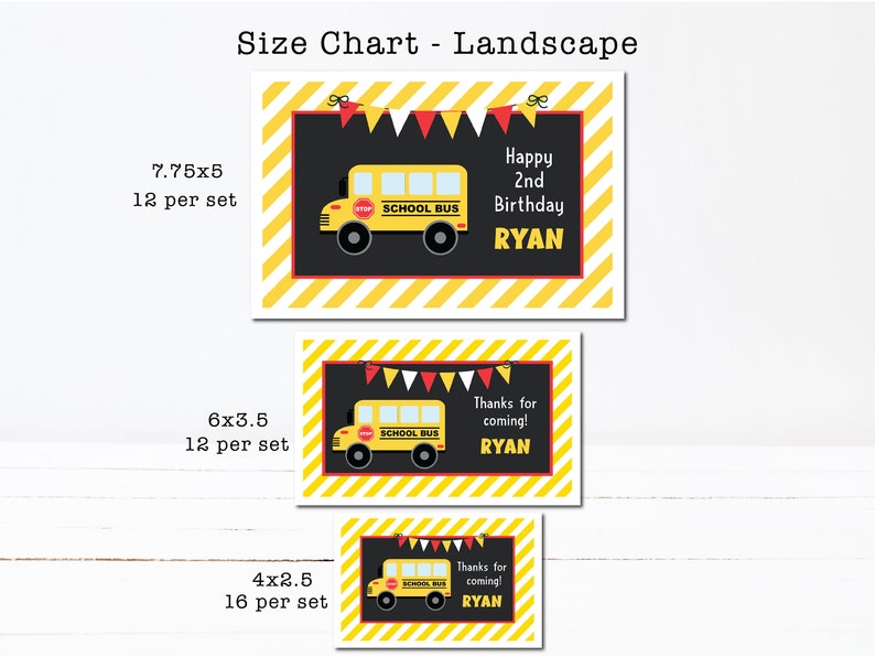 School Bus Wheels on the Bus PRINTED GLOSSY LABEL Party Favor - Etsy
