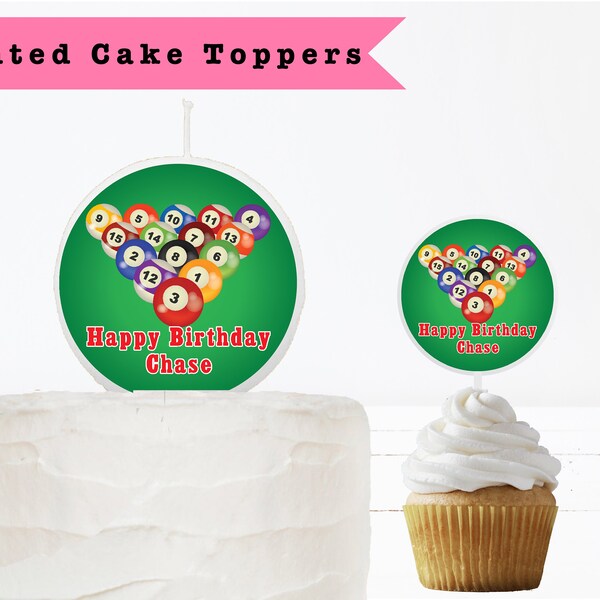 Pool Balls Cake Decorations - Etsy