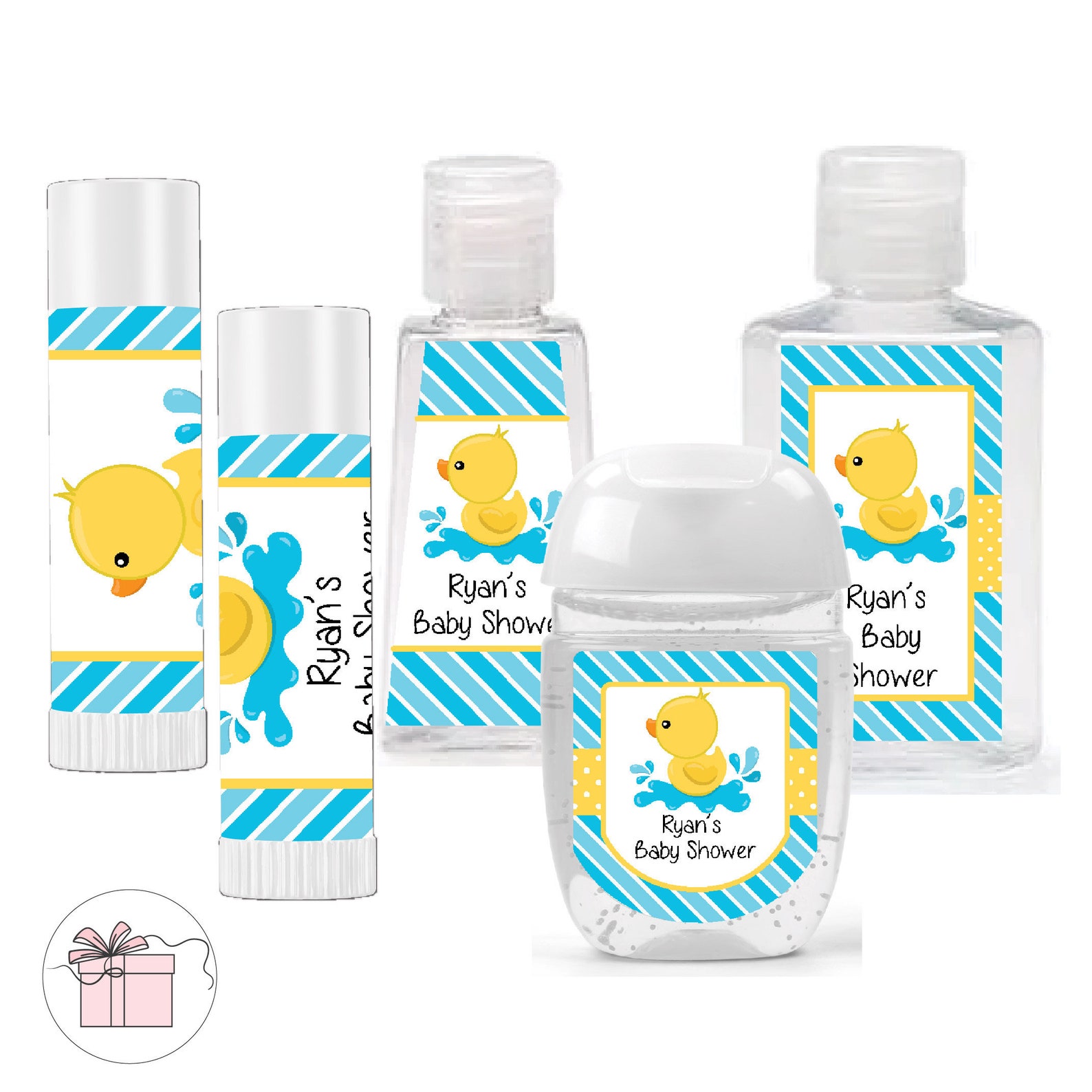 Cute Little Rubber Duck Duckling PRINTED GLOSSY LABELS for - Etsy