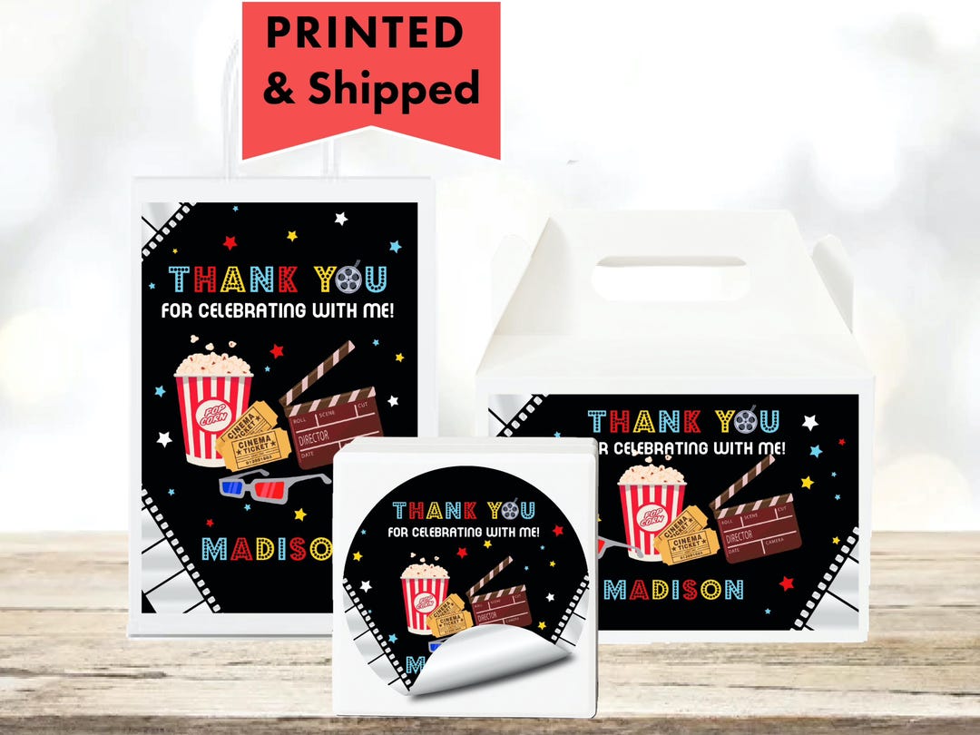 Movie Cinema Film Popcorn Box Movie Night Hollywood Stars Theatre ...