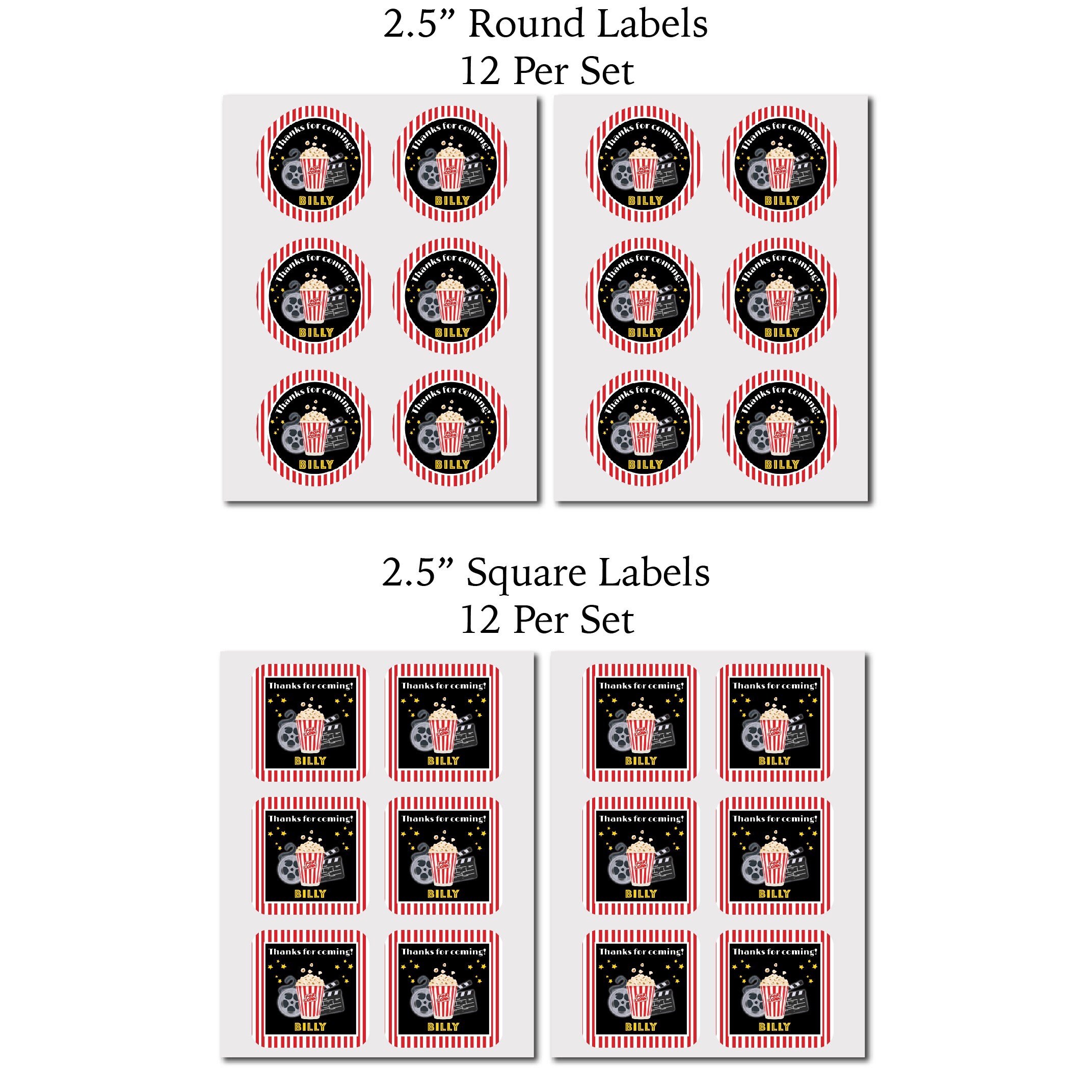 Movie Theatre Cinema Film Popcorn Movie Night PRINTED | Etsy