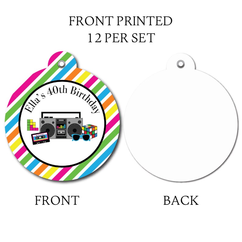 Totally 80's 1980 Eighties Retro Neon Theme PRINTED GIFT | Etsy