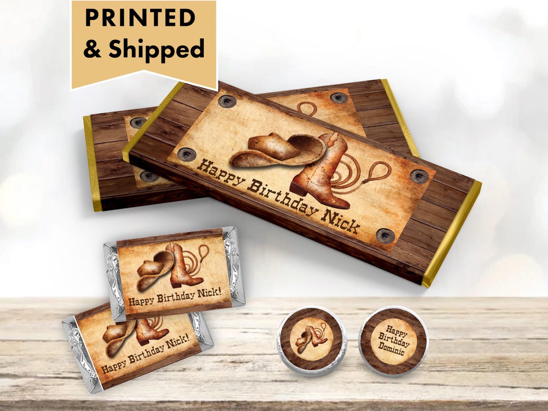 Cowboy Boots Hat Lasso Country Western Rustic Wood Wild West PRINTED ...