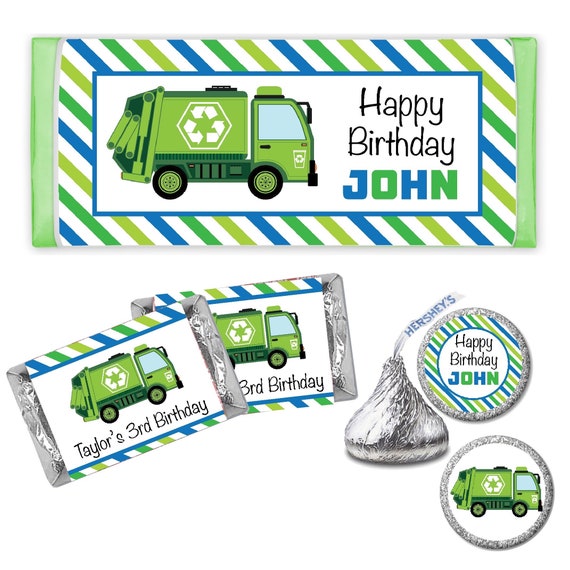 Garbage Truck Dump Party Trash Bash PRINTED CANDY WRAPPERS - Etsy