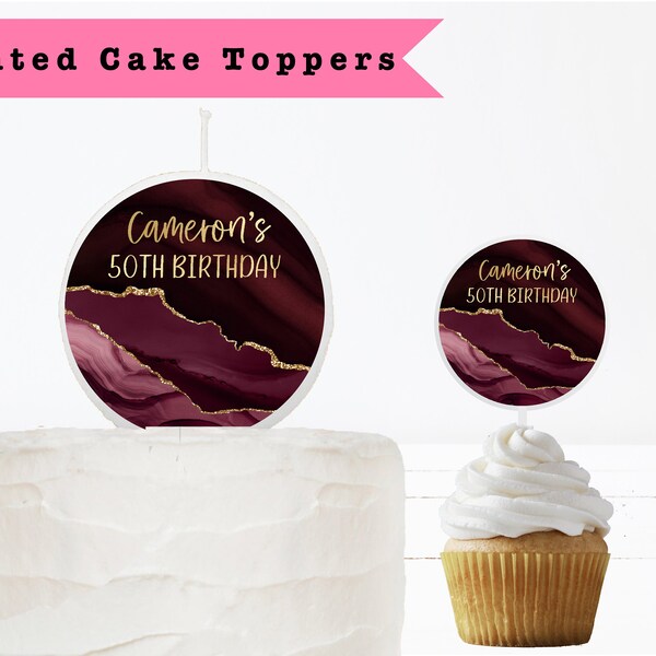 Geode Cake Topper - Etsy