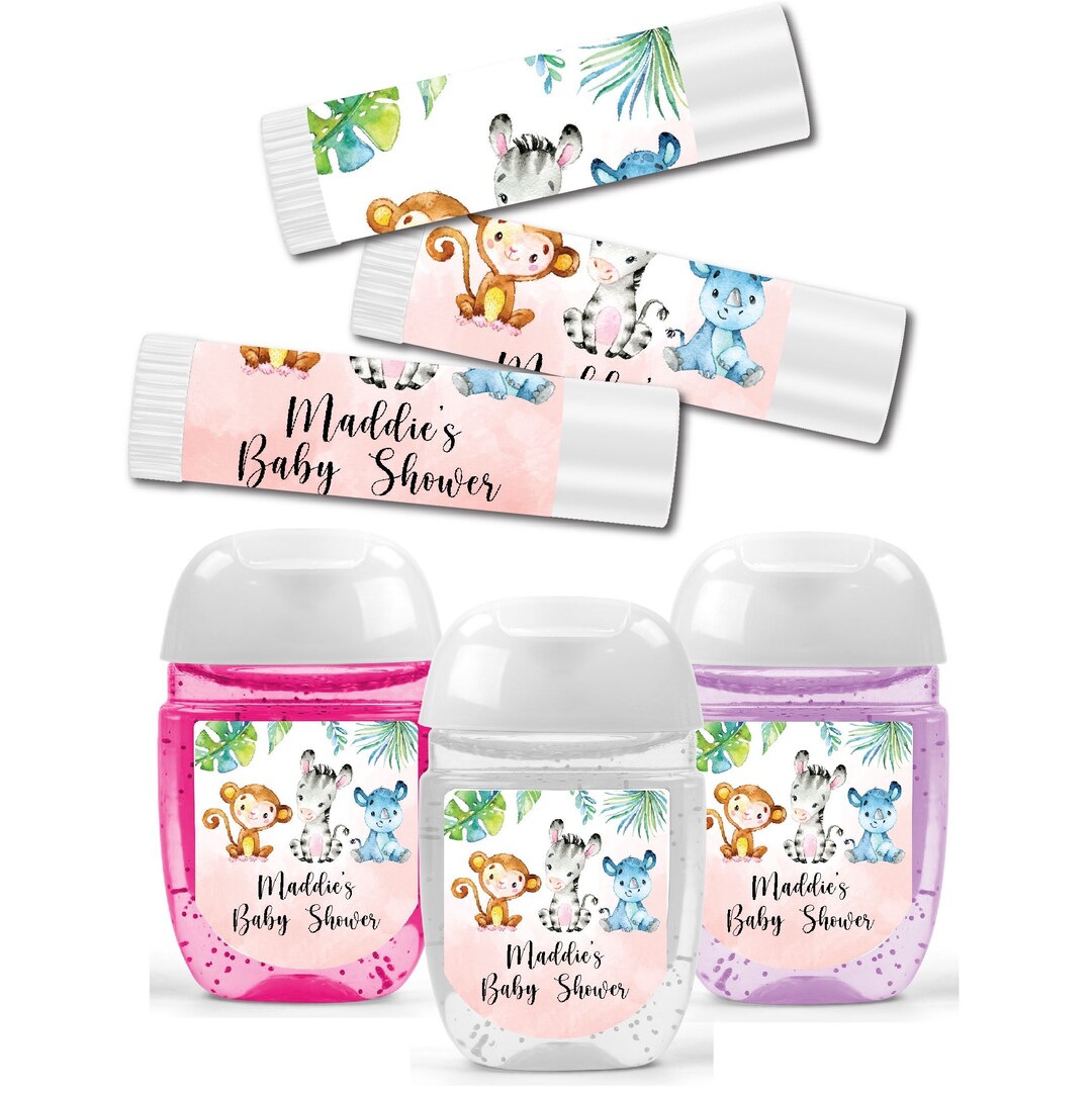 Sweet Jungle Animals – Zebra Monkey Hippo - Lip Balms Chap Stick or ...