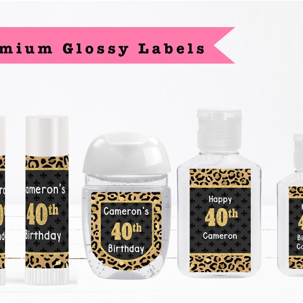 Cheetah Labels - Etsy