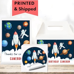 Outer Space Birthday Planets Rocket Ship Astronaut Galaxy Blast off ...