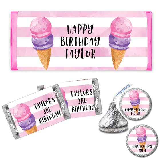 Ice Cream Social Sweet Summer Fun Sorbet PRINTED CANDY | Etsy