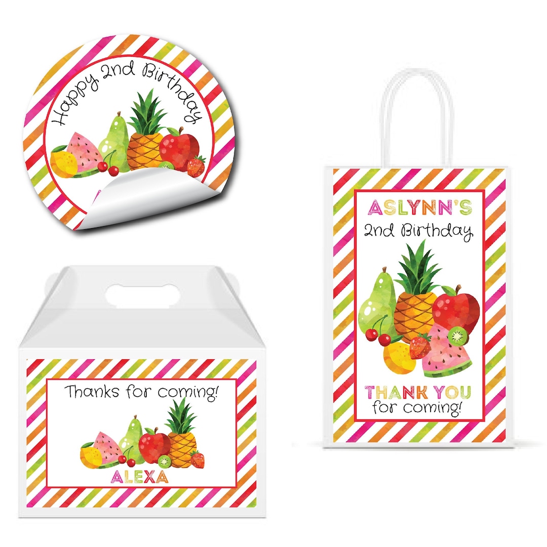 Tutti Frutti Summer Tropical Fruits Two-tti so Fresh PRINTED GLOSSY ...