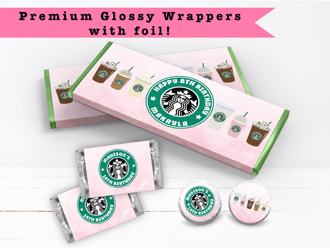 Coffee House Cafe Latte Logo Inspired Chocolate Bar Wrappers - Etsy