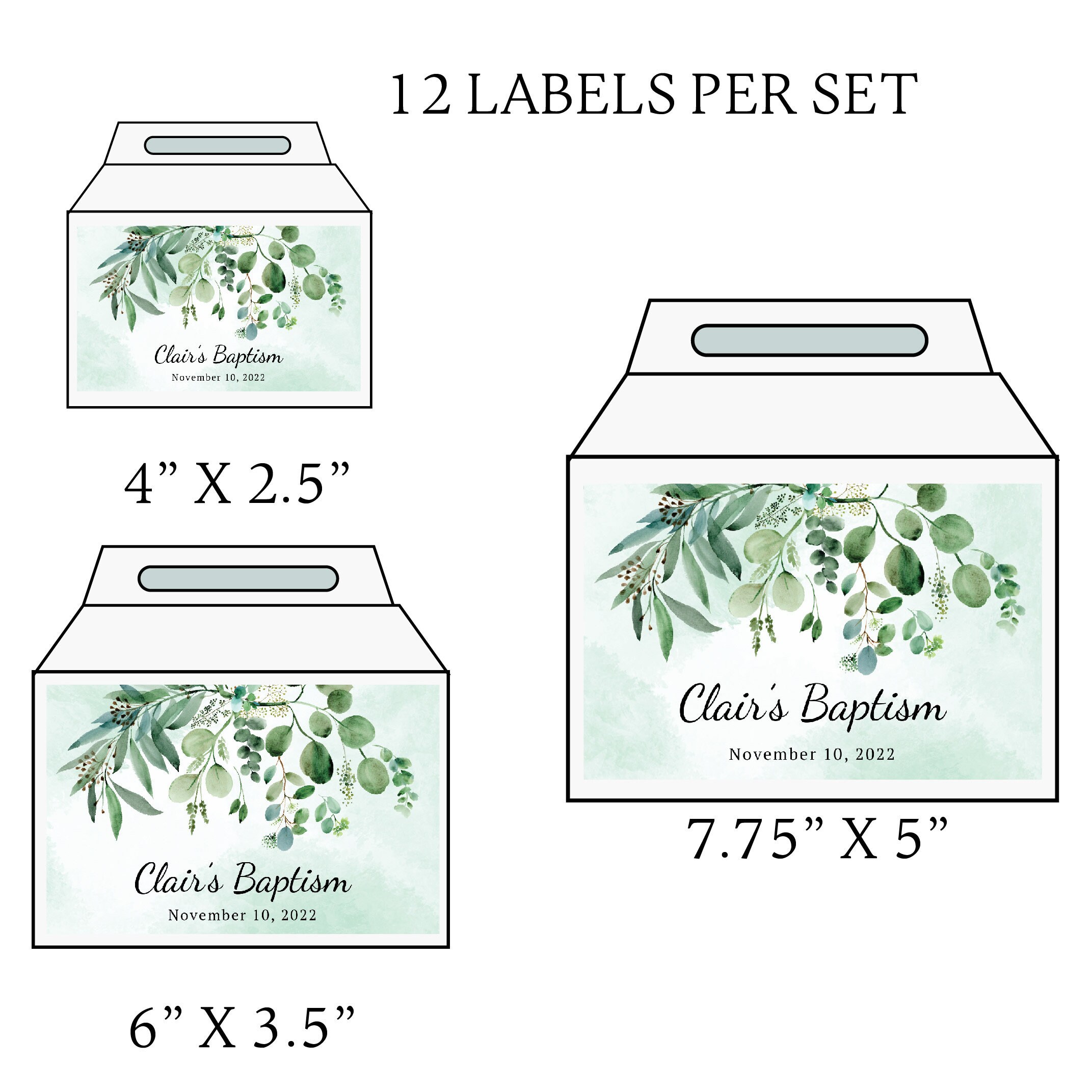 Eucalyptus Greenery Succulent Simple Elegant Watercolor | Etsy