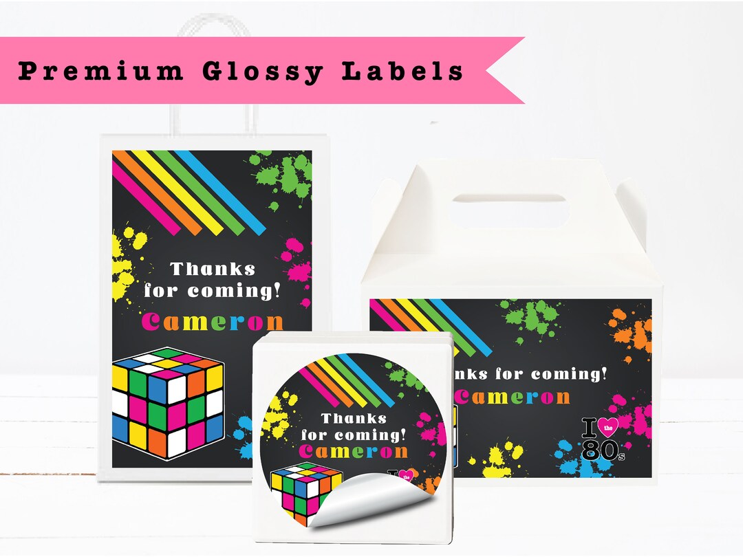 Totally Awesome 80s 1980 Retro Neon Colorful Back to the 80s Flashback ...