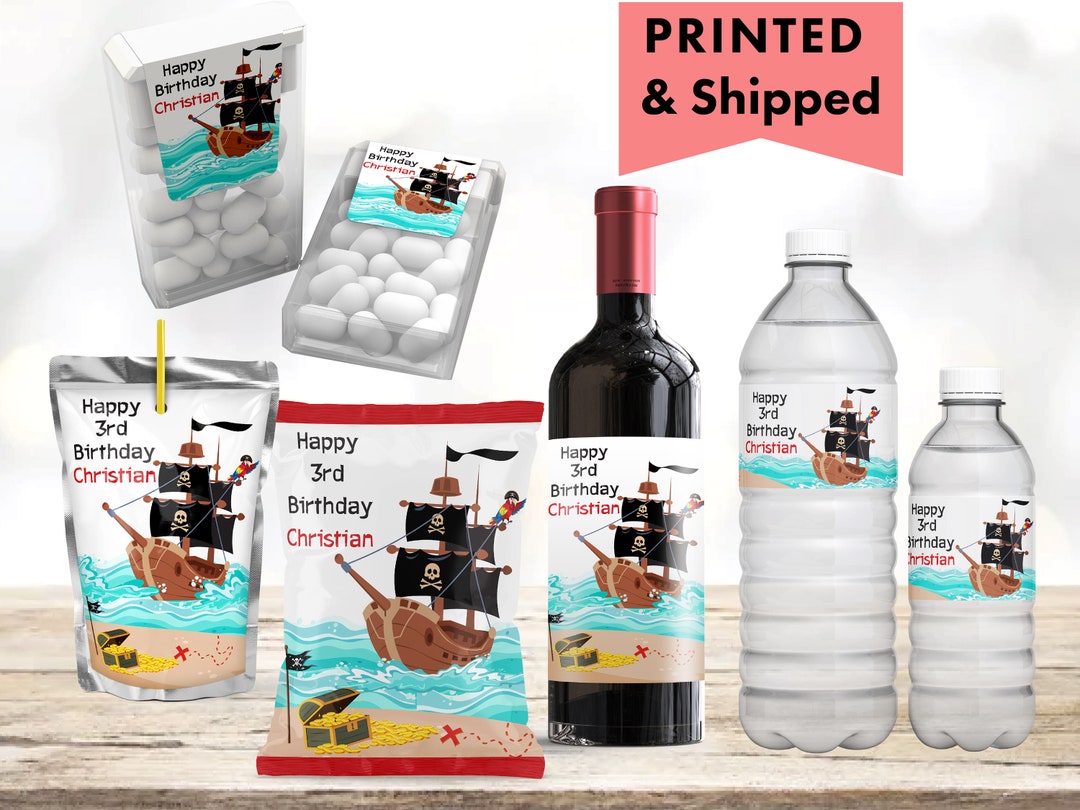 Pirate Ship Treasure Chest Two the Sea Dive Into Five Ahoy Matey Chip ...